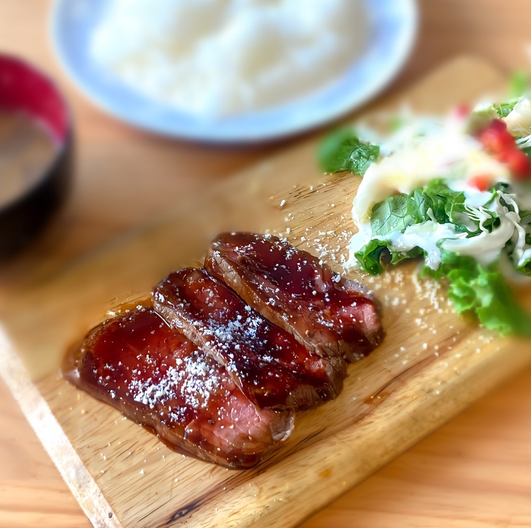 ハーフローストビーフ定食: ワクワク石芝食堂